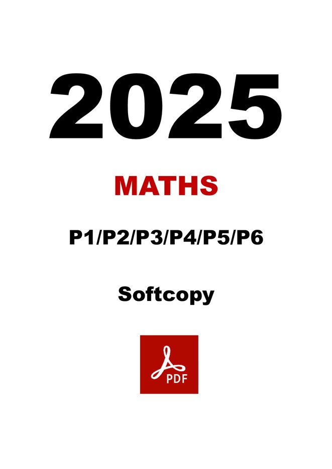 Maths 2025 P1/P2/P3/P4/P5/P6 Test Papers (soft copy) - SgTestPaper Bookshop
