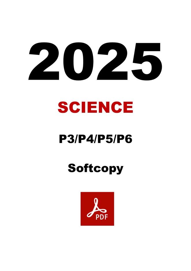 Science 2025 P3/P4/P5/P6 Test Papers (soft copy) - SgTestPaper Bookshop