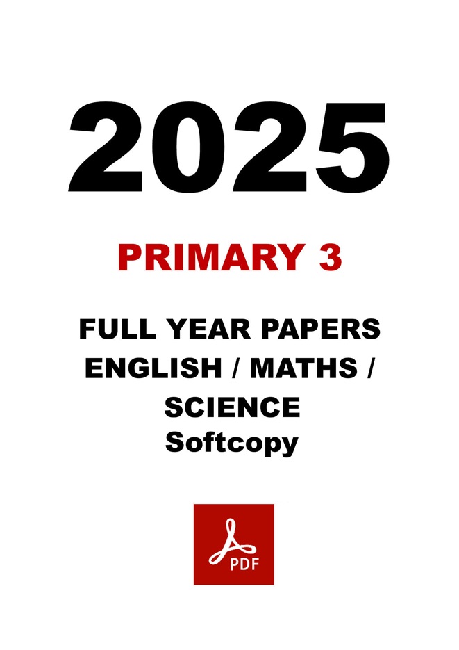 2025 P3 WA1/WA2/WA3/EOY Eng/Maths/Sci Test Papers (soft copy ...